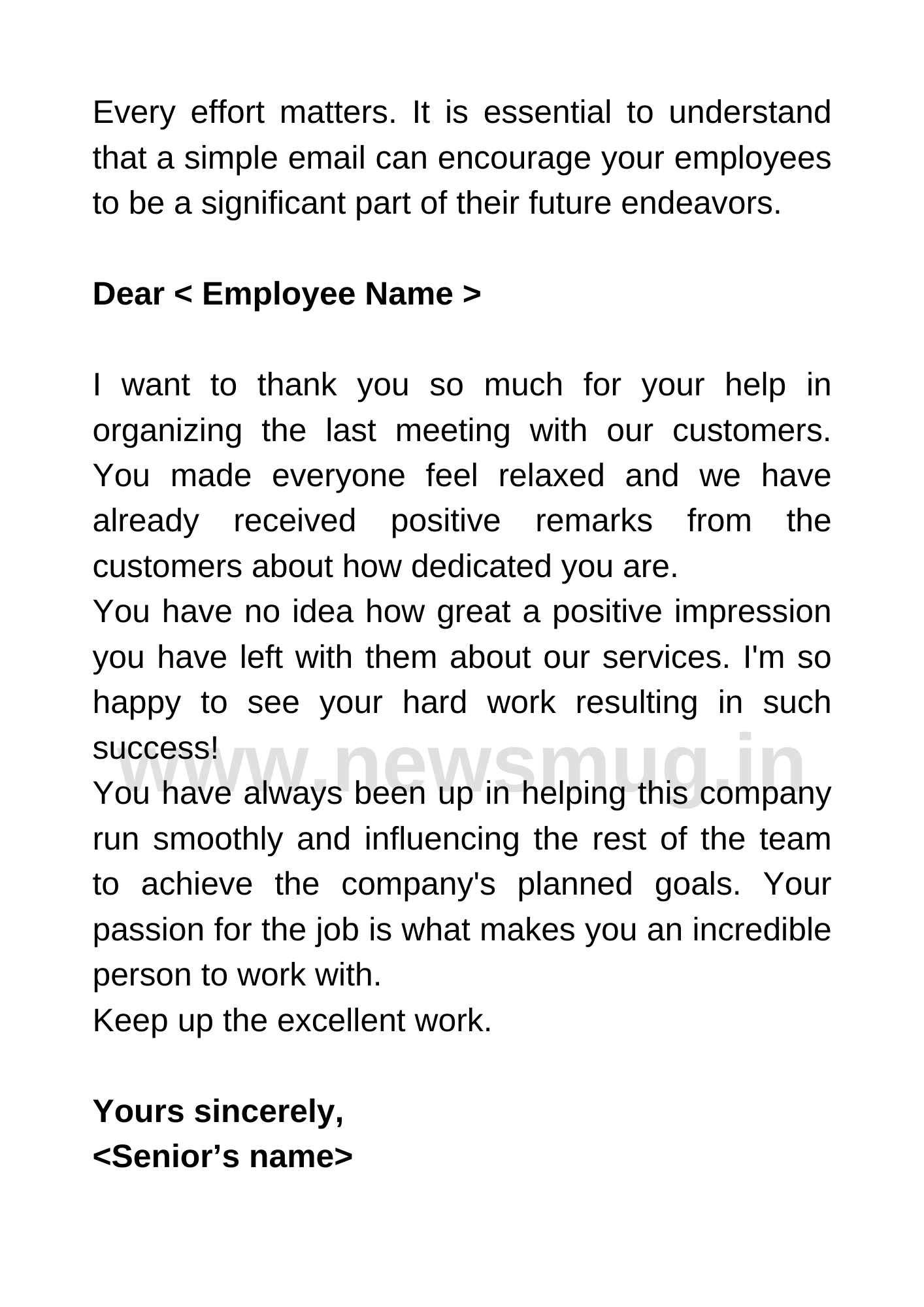Top 8 Samples of Appreciation Letters To Employees | News Mug